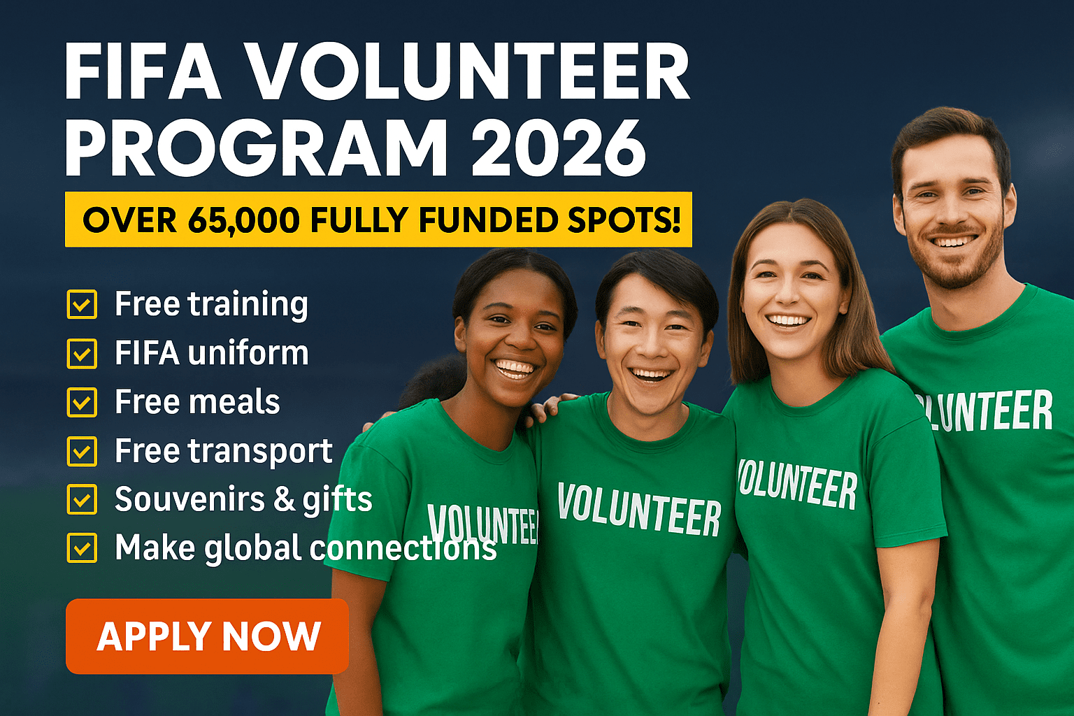 FIFA Volunteer Program 2026: Over 65,000 Opportunities for ...