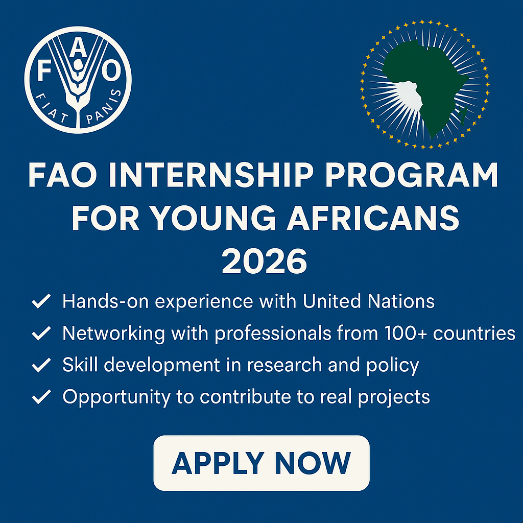 FAO Internship Program for Young Africans 2026